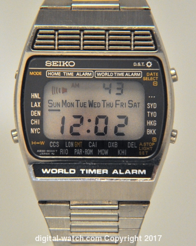 SEIKO - A239-5000 - WorldTime - Vintage Digital Watch - Digital-Watch.com